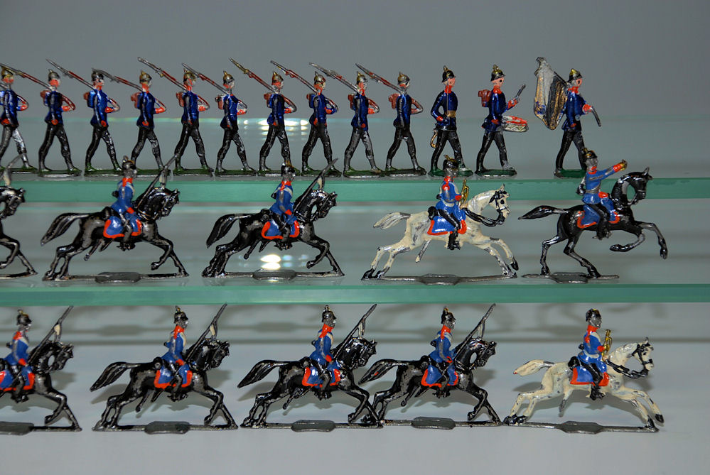 antique half Prussian Soldiers * 43 parts * at 1900